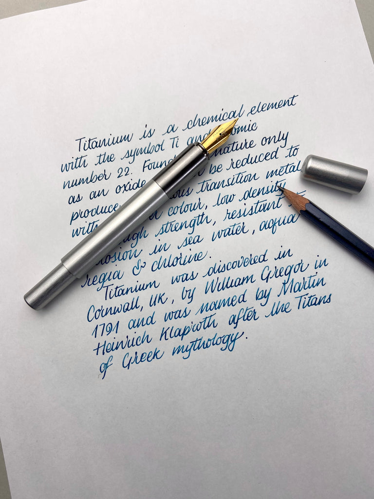 L130 Fountain Pen - Titanium Special Edition – The Good Blue