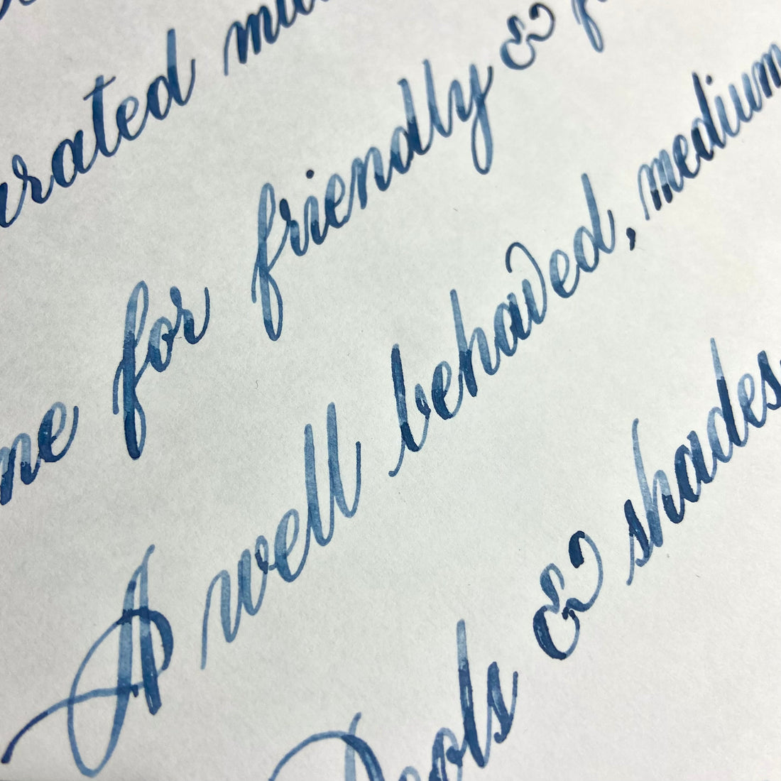 Flex nib fountain pens - The Good Blue
